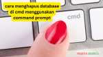cara menghapus database di cmd menggunakan command prompt | WARTA BANGIL
